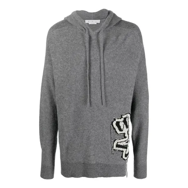 Off-White Intarsia Knit Hoodie - Default Colorway
