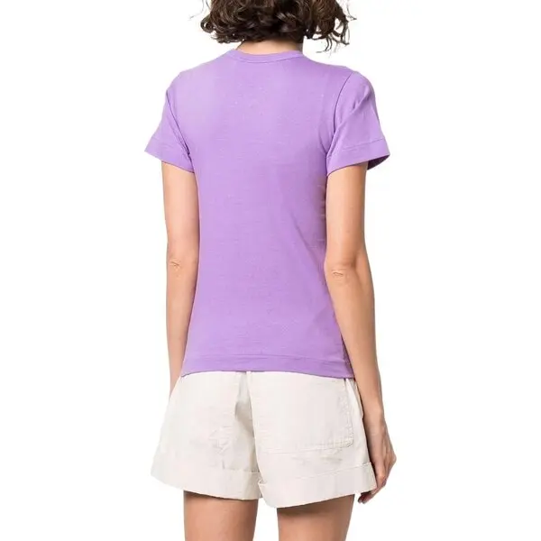 Play Comme Des Garcon Small Red Heart T-shirt - Purple