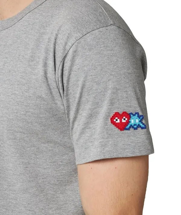Play Comme Des Garcon Fw25 Double Heart T-shirt