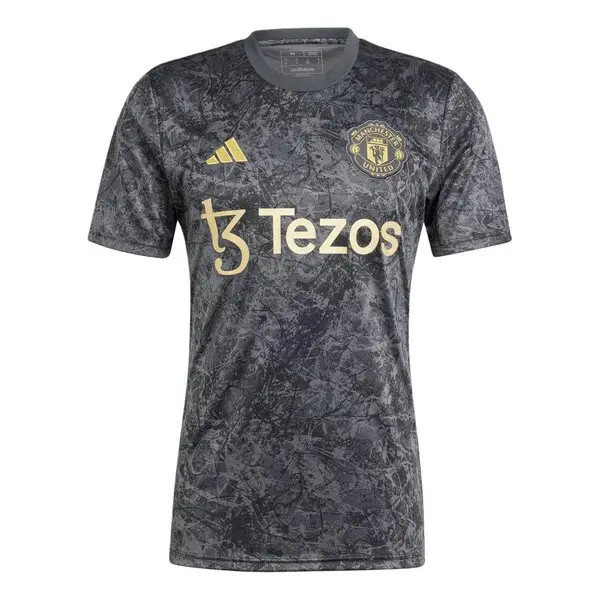 Adidas Manchester United Stone Roses Pre-match Jersey - Black