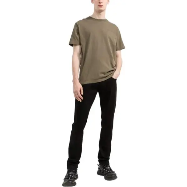 Off-White Ss22 Logo Round Neck Printing Short Sleeve Ordinary Version Green