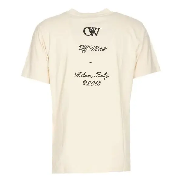 Off-White 23 Logo Slim Short-sleeve T-shirt 'angora Black