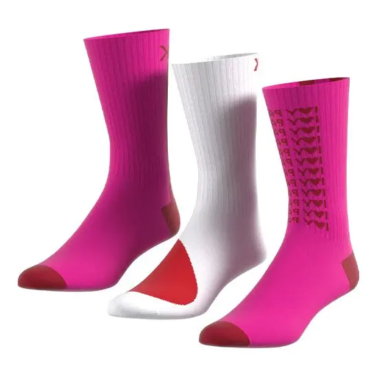Adidas Contrasting Colors Logo Jacquard Socks 3 Pairs - Multi-color