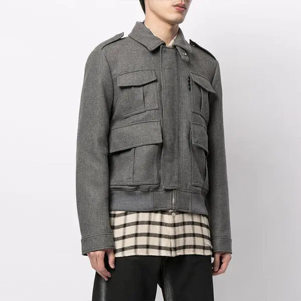 Off-White Logo Embellished Utility Jacket