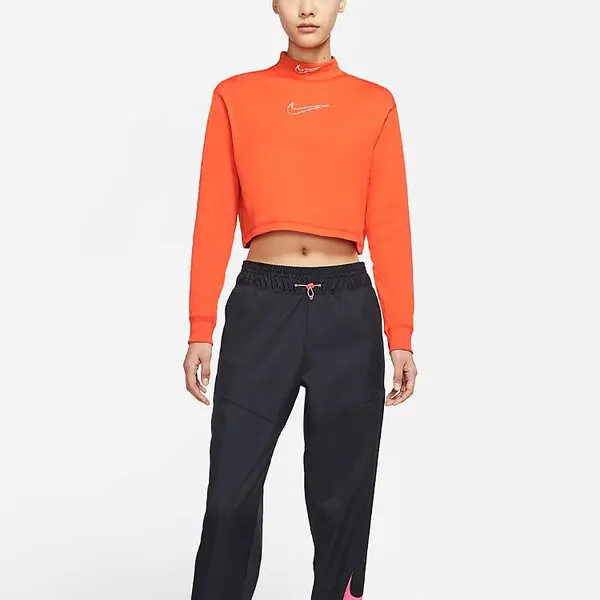 Nike Cropped Long Sleeve T-shirt - Orange