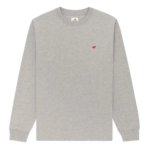 NEW BALANCE Made In Usa Core Long Sleeve T-shirt Asia Sizing - Athletic Grey