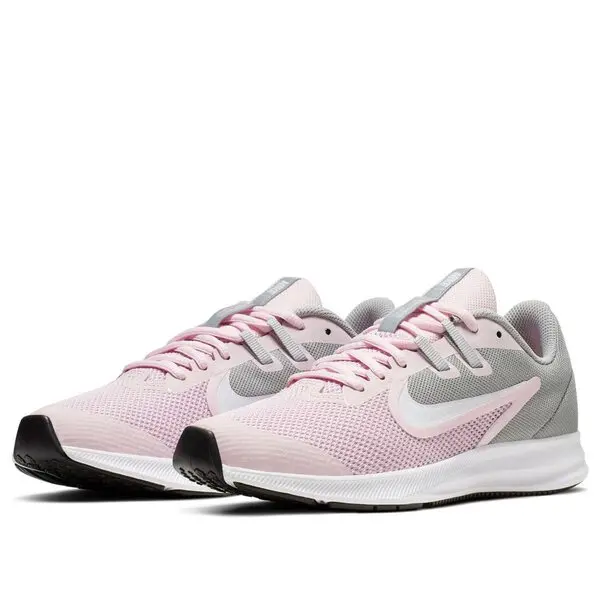 Nike Downshifter 9 Athletic Sneakers - Gray/white/pink
