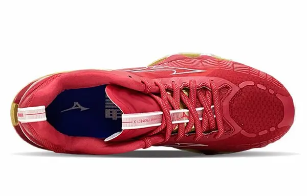 Mizuno Wave Prophecy X 10 Athletic Sneakers - Red/gold