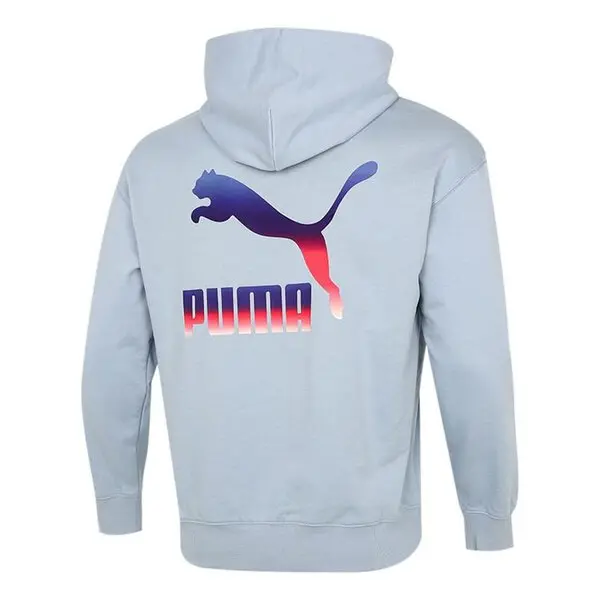 PUMA Logo Hoodie - Light Blue