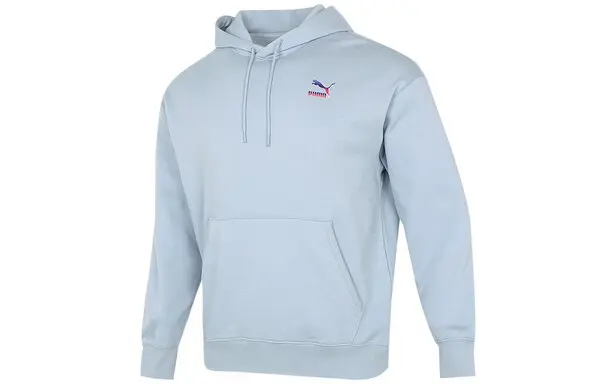 PUMA Logo Hoodie - Light Blue
