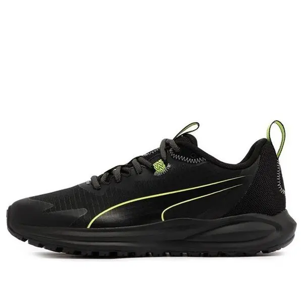 PUMA Twitch Runner Trail Sneakers - Black/green