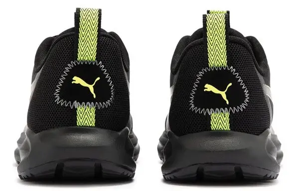 PUMA Twitch Runner Trail Sneakers - Black/green