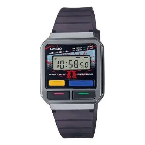 Casio X Netflix Stranger Things Digital Watch - Black/silver/red