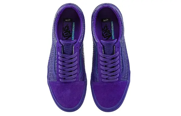 VANS Old Skool Vlt Lx 'croc Skin Deep Blue' Sneakers - Purple