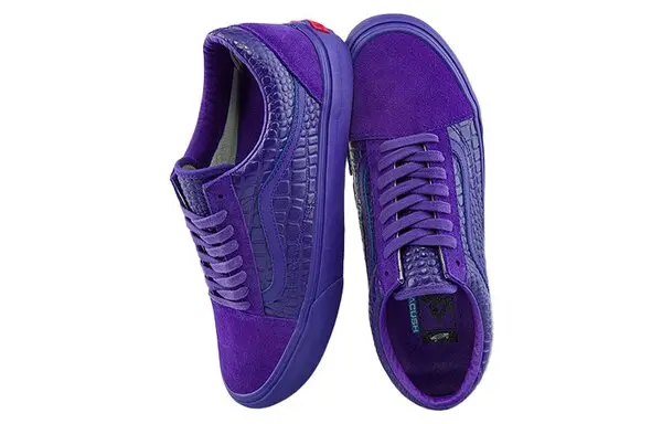 VANS Old Skool Vlt Lx 'croc Skin Deep Blue' Sneakers - Purple