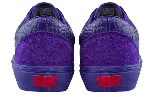 VANS Old Skool Vlt Lx 'croc Skin Deep Blue' Sneakers - Purple