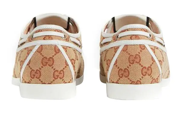 Gucci Gg Canvas Boat Shoes - Neutral