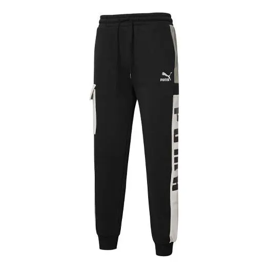 PUMA Logo Retro Cargo Pants - Black