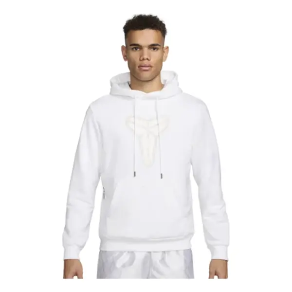 Nike Dri-fit Standard Issue Pullover Basketball Hoodie 'kobe Halo - White