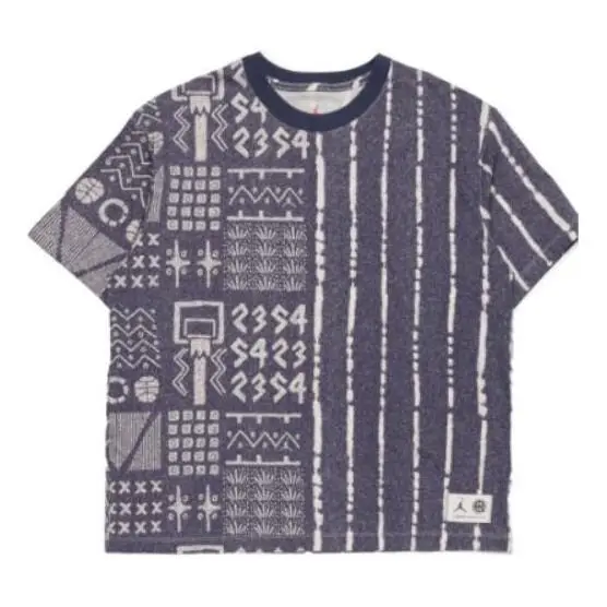 JORDAN Quai 54 Graphic T-shirt 'neutral Indigo - Grey/blue