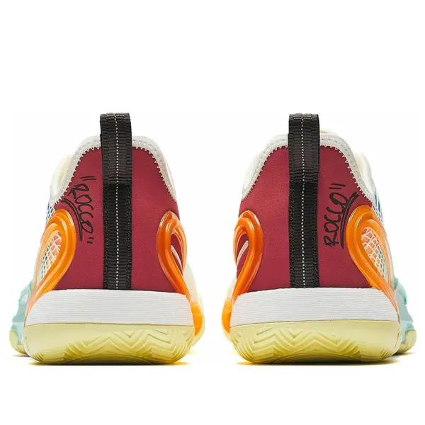 ANTA Splash "rocco" Athletic Sneakers - Beige/teal/orange