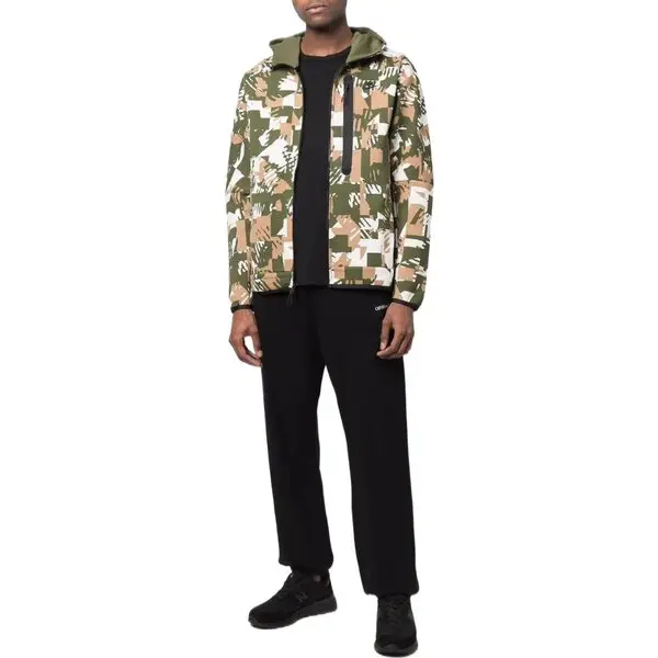 Nike Full Print Geometry Pattern Zipper Hooded Jacket