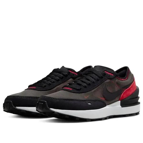 Nike Waffle One Sneakers - Black/red