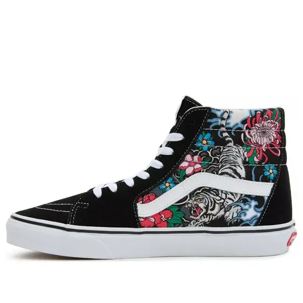 VANS Sk8-hi Tiger Floral High Top Sneakers - Black/multi-color