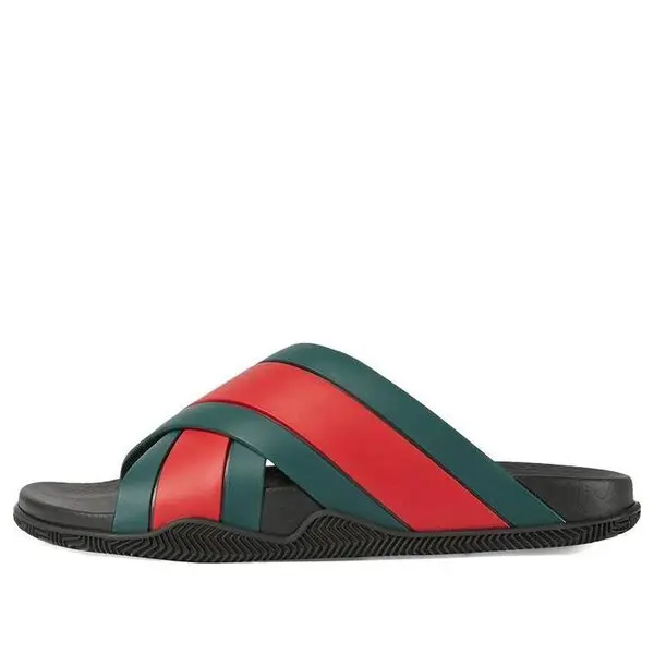 Gucci Rubber Slide Sandals - Black