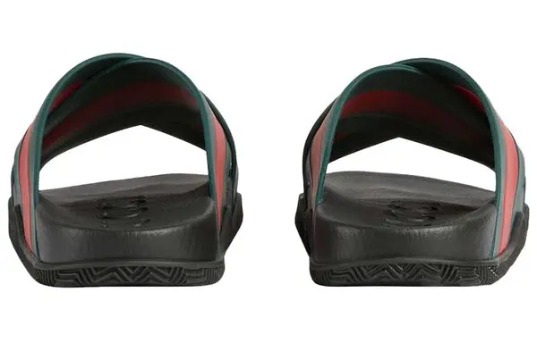 Gucci Rubber Slide Sandals - Black