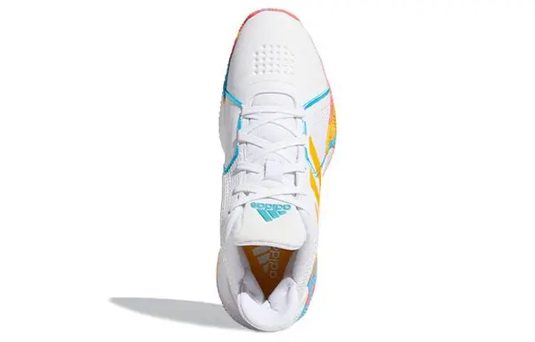 Adidas Court Vision 2.0 Rainbow Sole Sneakers - White/yellow