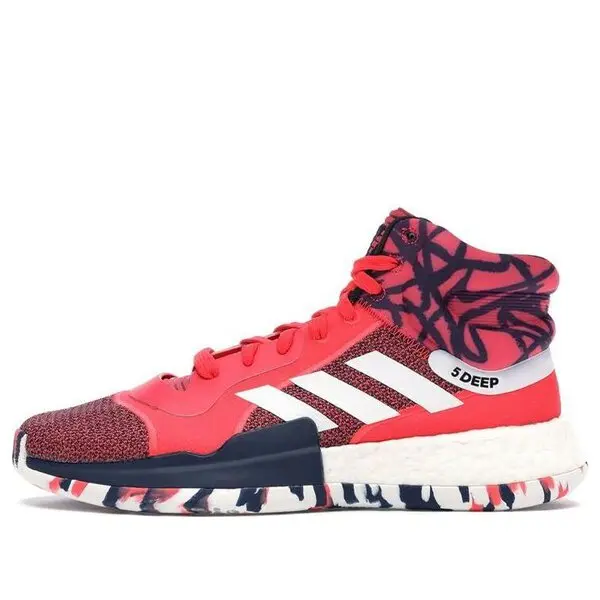 Adidas Marquee Boost Mid Top Basketball Sneakers - Red