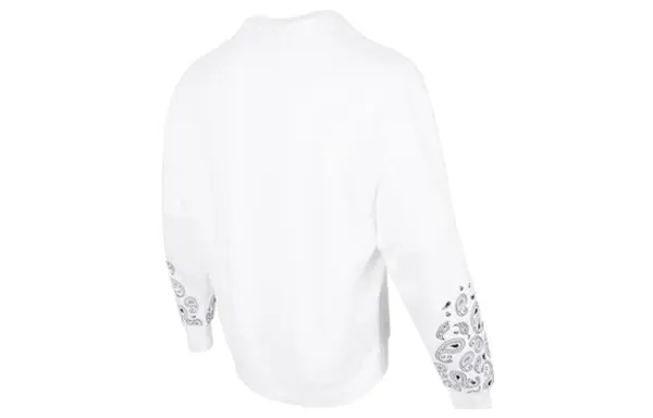 PUMA Paisley Graphic Crewneck Sweatshirt - White/black