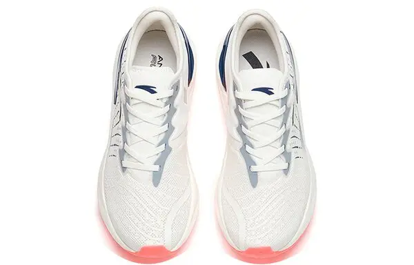 ANTA Athletic Lace-up Sneakers - White/blue/orange