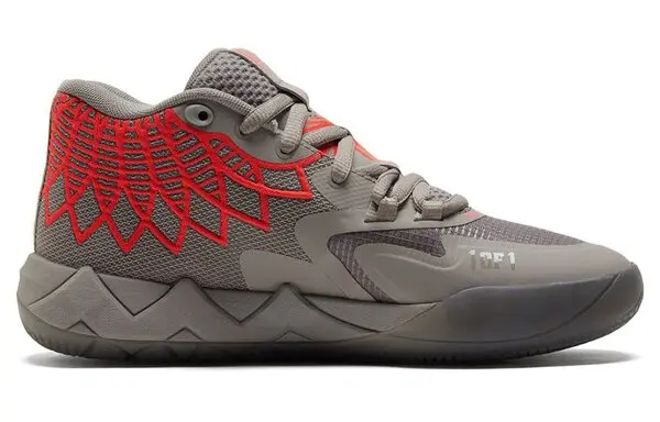 PUMA Mb.01 Mid Top Sneakers - Grey/red
