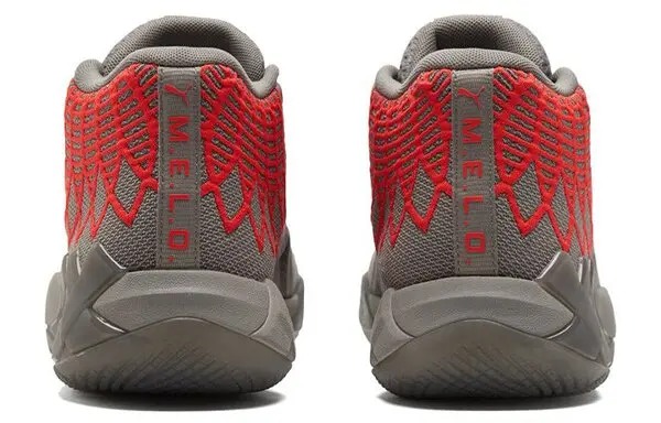 PUMA Mb.01 Mid Top Sneakers - Grey/red