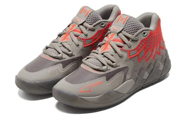 PUMA Mb.01 Mid Top Sneakers - Grey/red