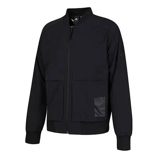 Adidas Pocket Zipper Sports Jacket - Black