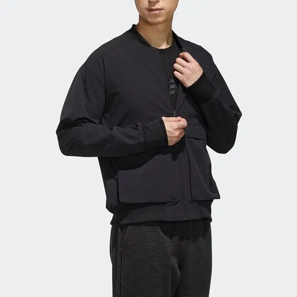 Adidas Pocket Zipper Sports Jacket - Black