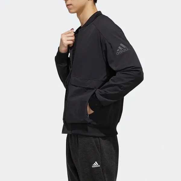 Adidas Pocket Zipper Sports Jacket - Black