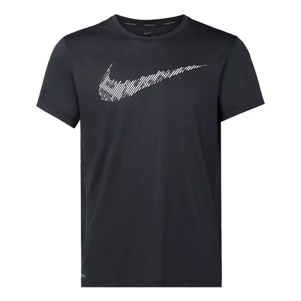 Nike Stripe Logo Training Short Sleeve - Black