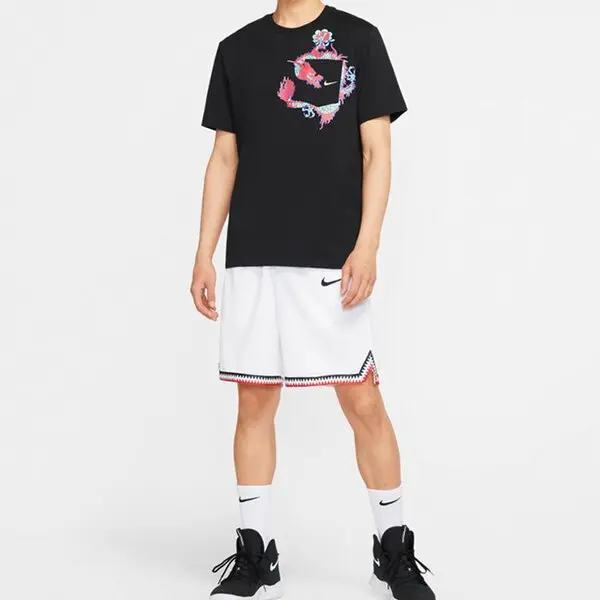 Nike Exploration Pattern Basketball Pocket Short Sleeve - Black