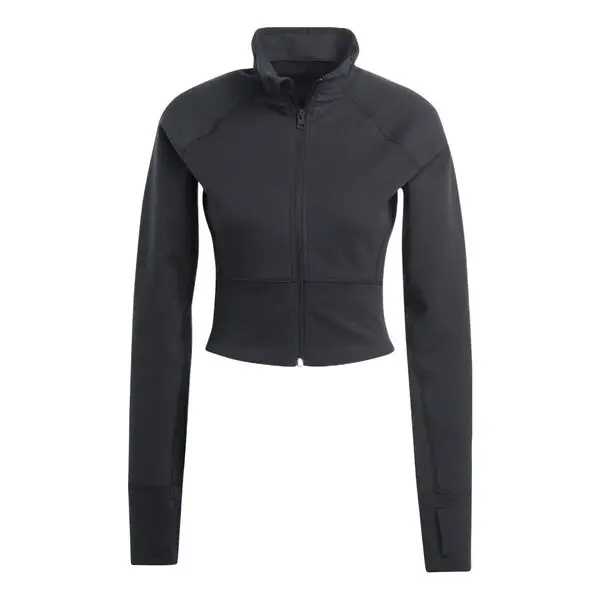 Adidas Aeroready Studio Cropped Jacket - Black