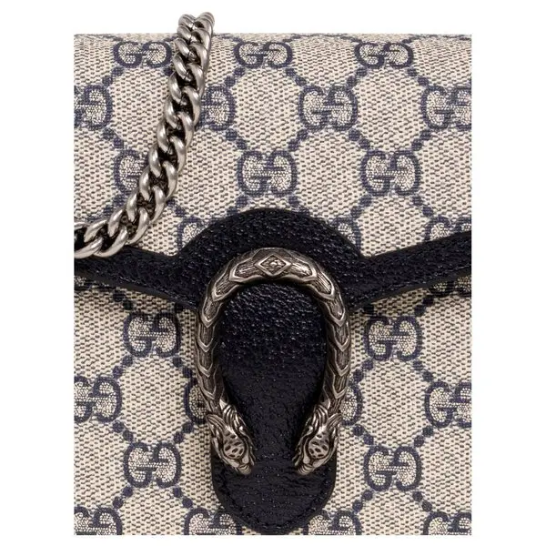 Gucci Dionysus Gg Mini Chain Wallet 'beige Blue - Beige/blue