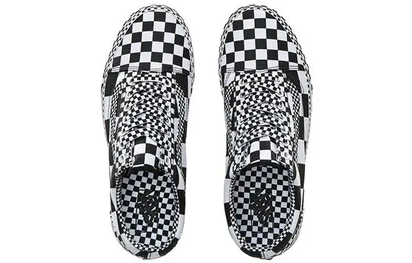VANS Old Skool All Over Checkerboard Sneakers - Black