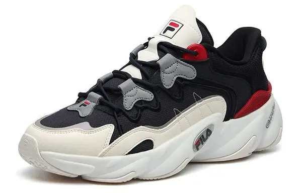 FILA Retro Runner Sneakers - Black/red