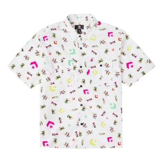 CONVERSE Park Gym All Over Print Shirt Asia Sizing - White