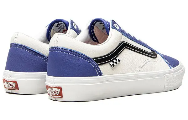VANS Skate Old Skool "sport Leather True Blue - Blue/white