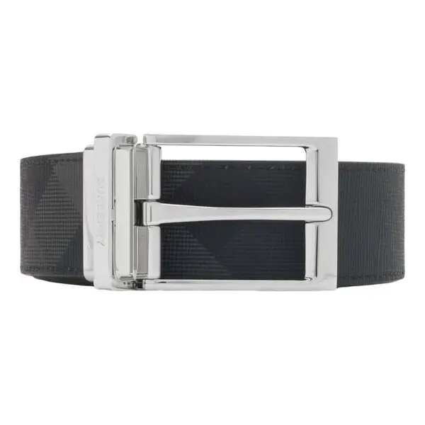 Burberry Reversible Check Belt - Black