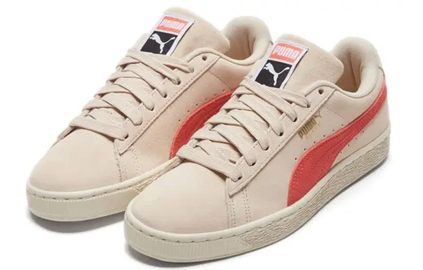 PUMA Suede Classic "cream Hot Coral" Sneakers - Creamwhite/red